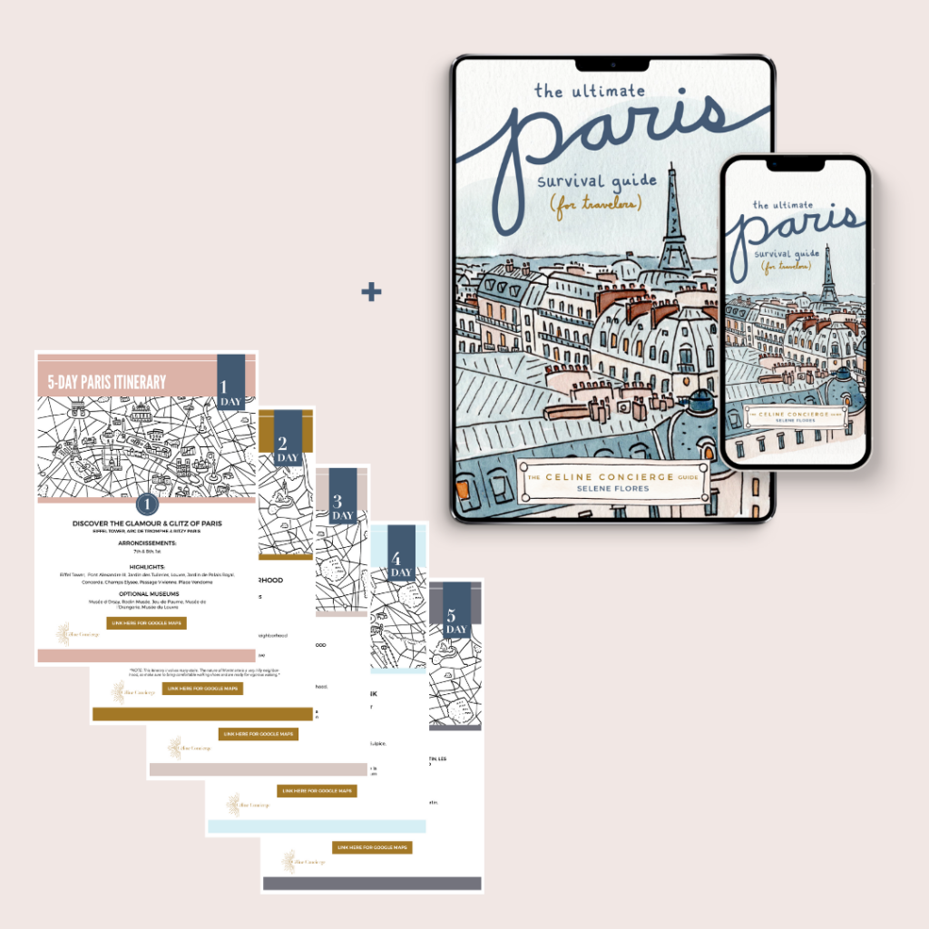 5-Day Foolproof Paris Itinerary PDF (Digital Download) - Céline ...